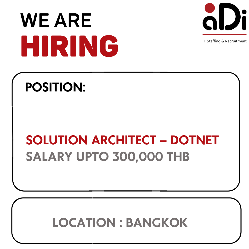 Solution Architect - Dotnet | Job Vacancy - Solution Architect
